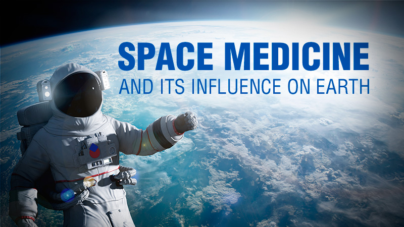 How does NASA treat health issues in astronauts in space?